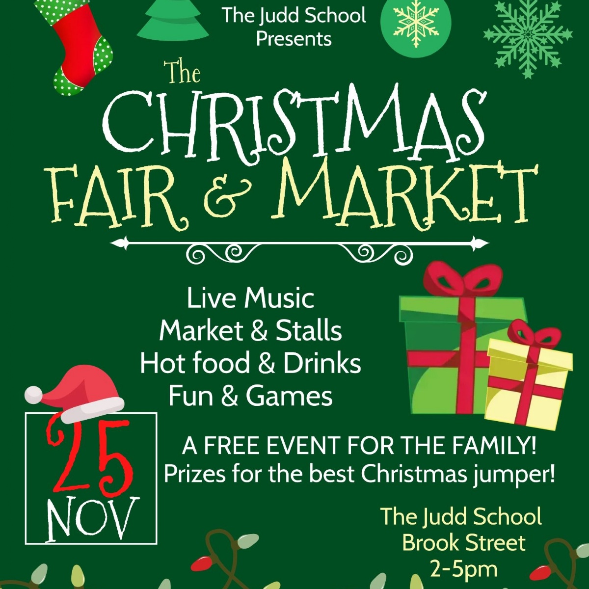 The Judd School - Christmas Fair - Saturday 25 November